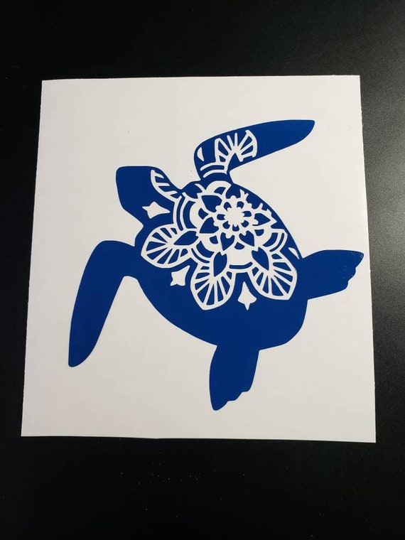Sea Turtle Vinyl Decal - Etsy