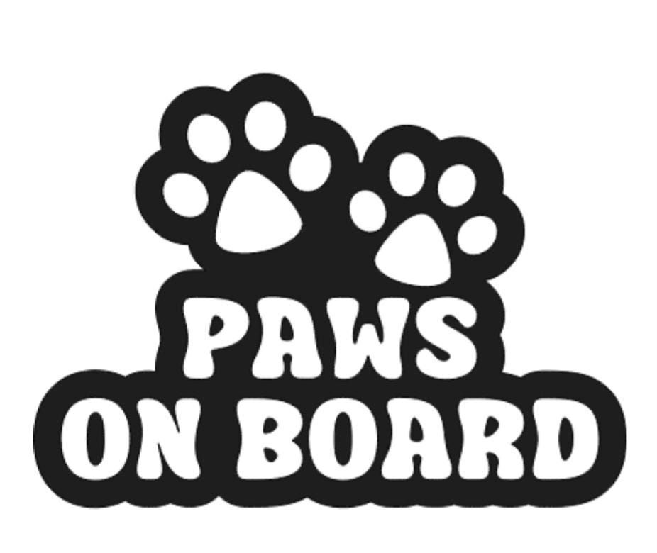 Paws on Board Vinyl Decal - Etsy