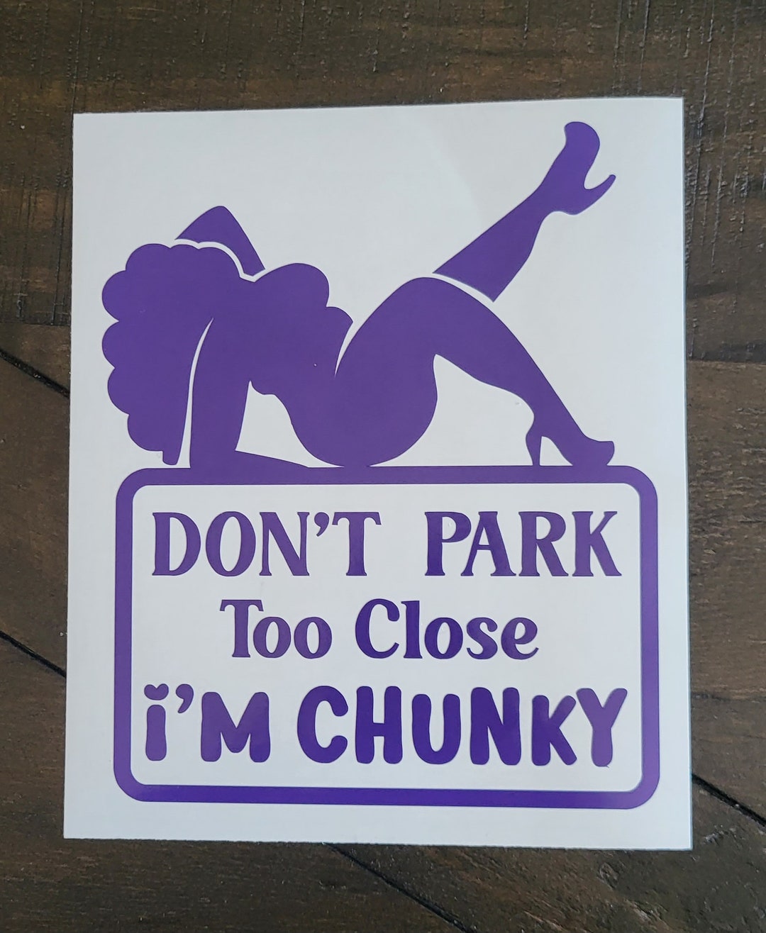 Chunky Girl Vinyl Decal - Etsy