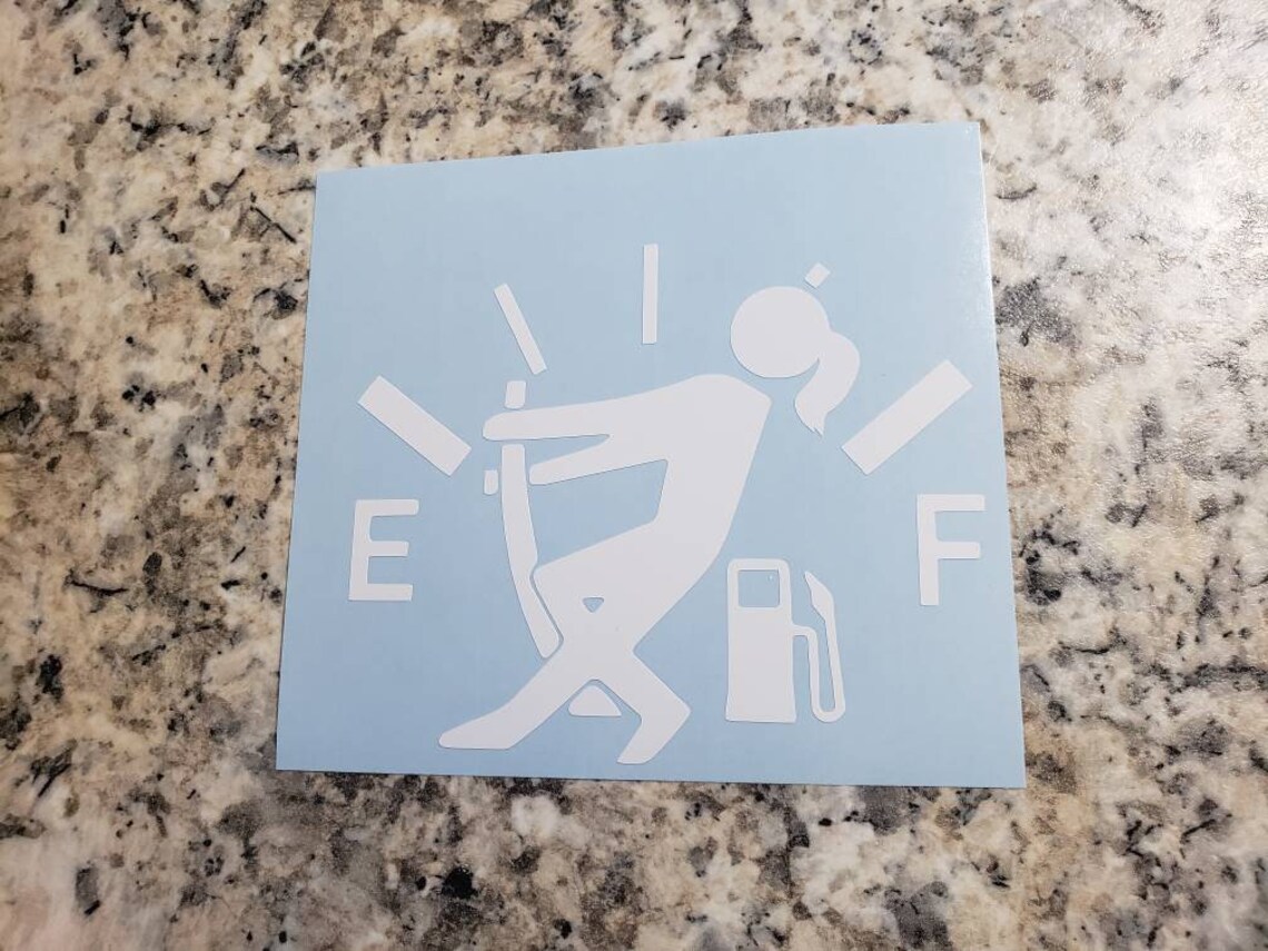 Girl Gas Tank Vinyl Decal - Etsy