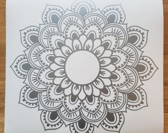 Mandala Vinyl Decal - Etsy