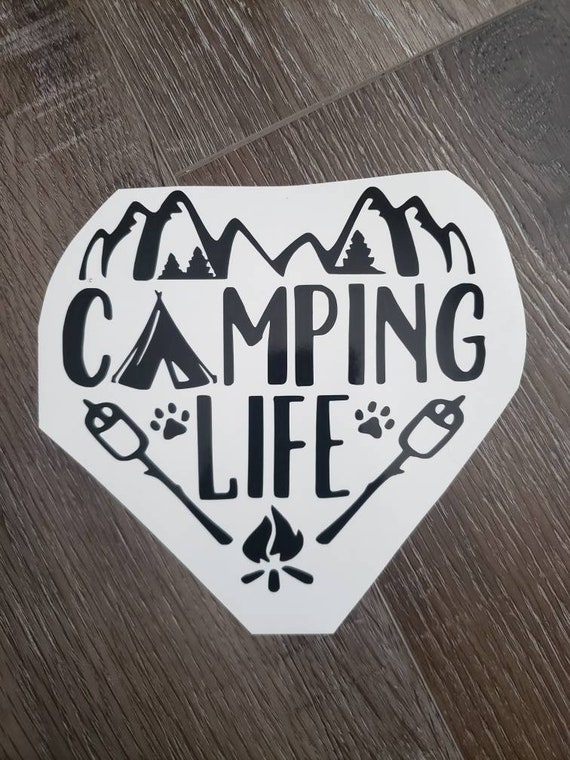 Camping Life Vinyl Decal - Etsy
