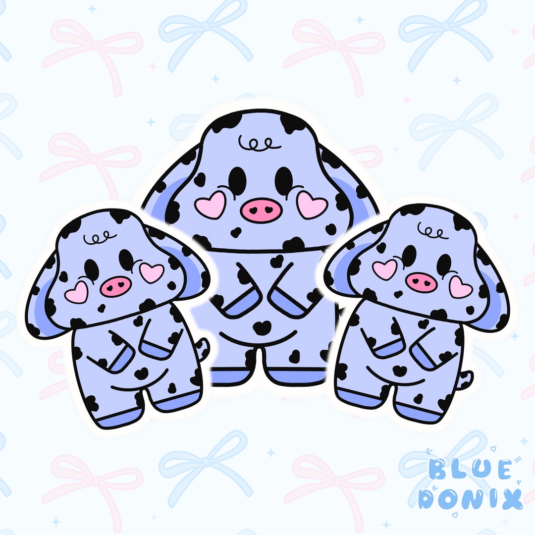 Julia Moo Vinyl Sticker Cute Stickers, Stationery, Laptop Sticker ...