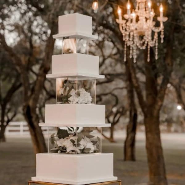 Square Cake Stand - Etsy