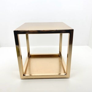 SQUARE Cake Separator - Metallic Cake Spacer - Wedding Cake Separator ...