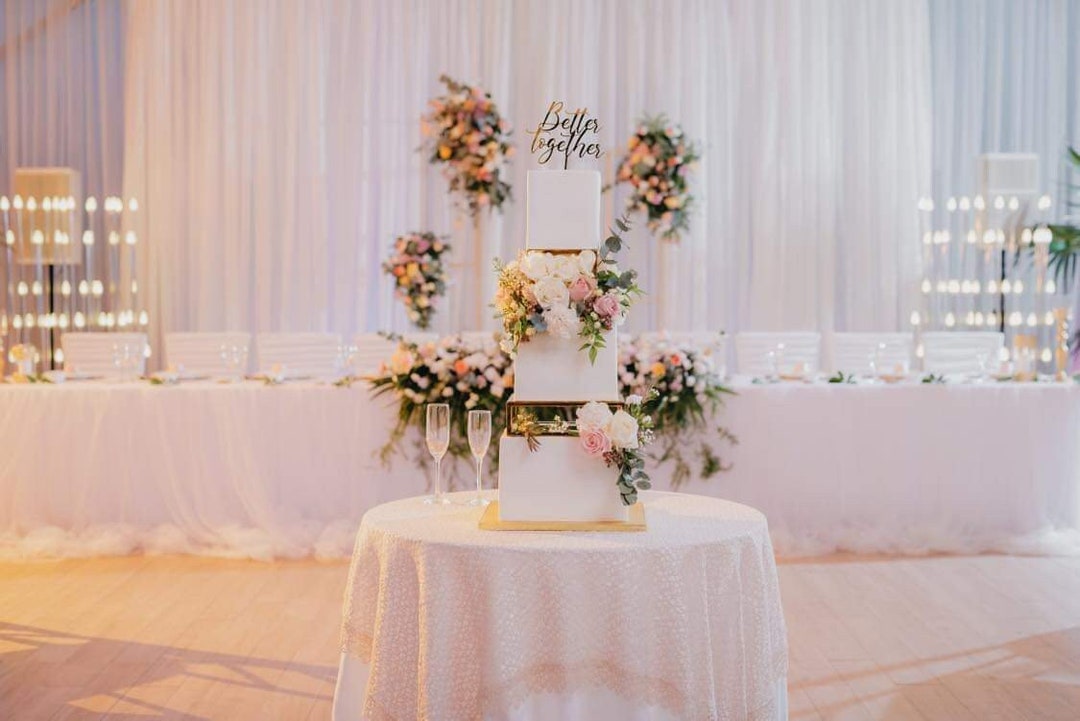 SET - Metallic Square and Rectangle Cake Separator - Metallic Cake ...