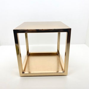 SQUARE Cake Separator - Metallic Cake Spacer - 6" Square Cake Riser ...