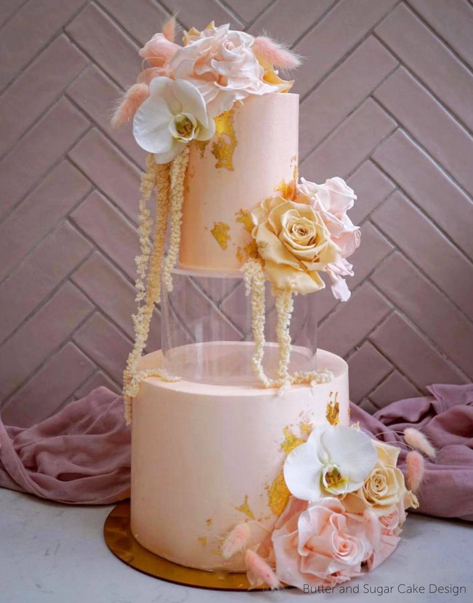 ROUND Cake Stand Fillable Acrylic Cake Stand Cake Separator Fill a Tier ...