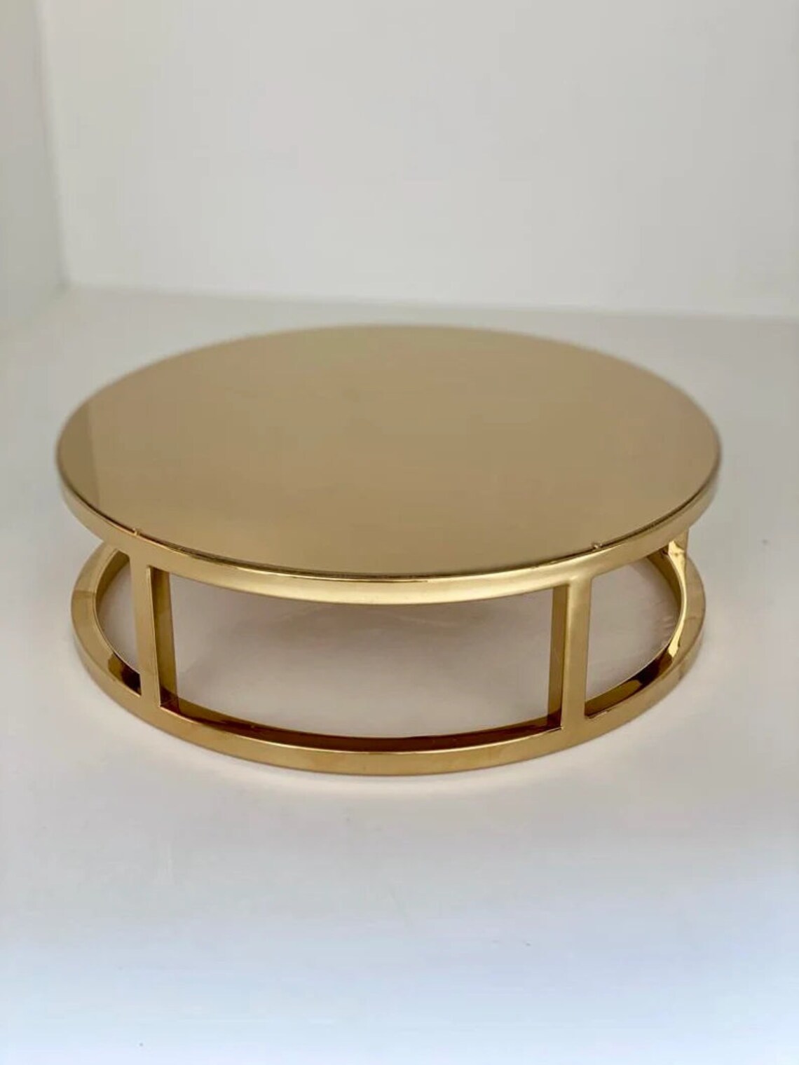 10 Round Cake Separator Metallic Gold Cake Stand and - Etsy UK