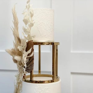 SQUARE Cake Separator - Metallic Cake Spacer - Wedding Cake Separator ...