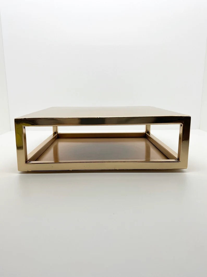 SET Metallic Square and Rectangle Cake Separator Metallic | Etsy