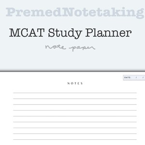 MCAT Study Planner Content Category 1B - Etsy