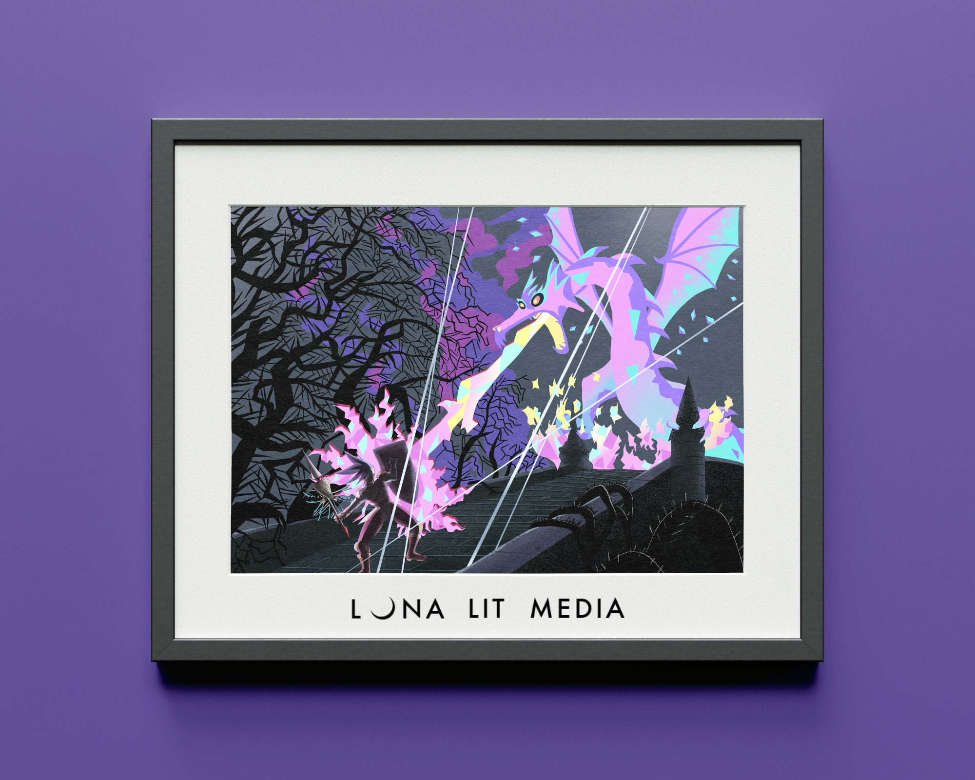 LIMITED EDITION PRINT Promare Dragon Poster Galolio Artwork - Etsy