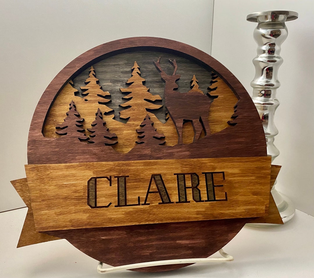 Rustic Deer Sign - Etsy