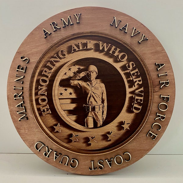 Military Wood Plaque - Etsy