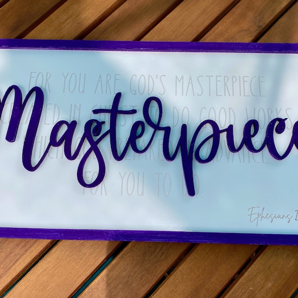 Masterpiece Decal - Etsy