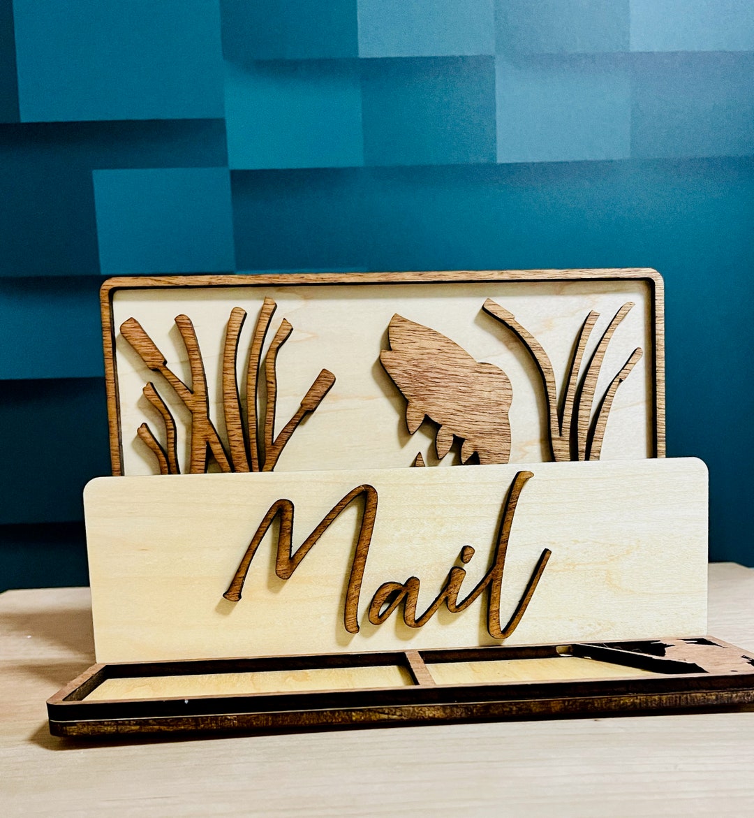 Wooden Desktop/mail Caddy Organizer - Etsy