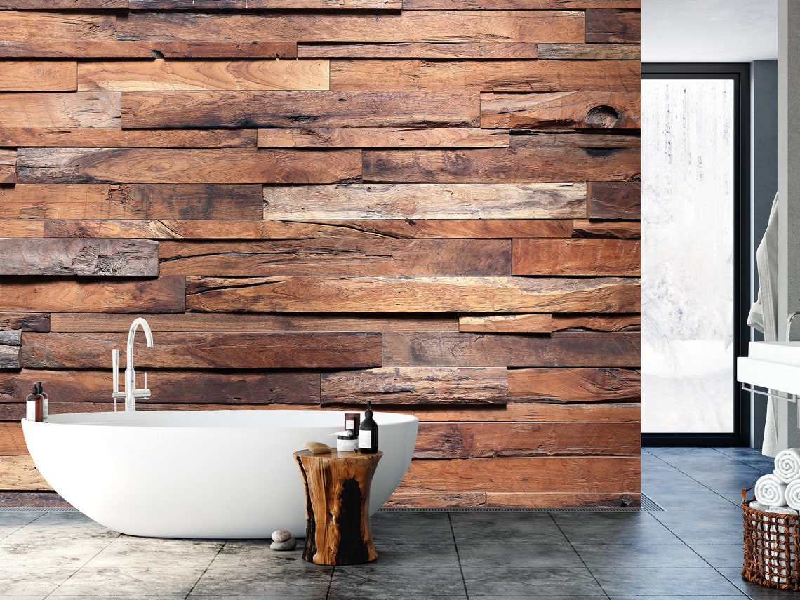 Decorative Wood Planks Wall Mural Wallpaper Self Adhesive - Etsy UK
