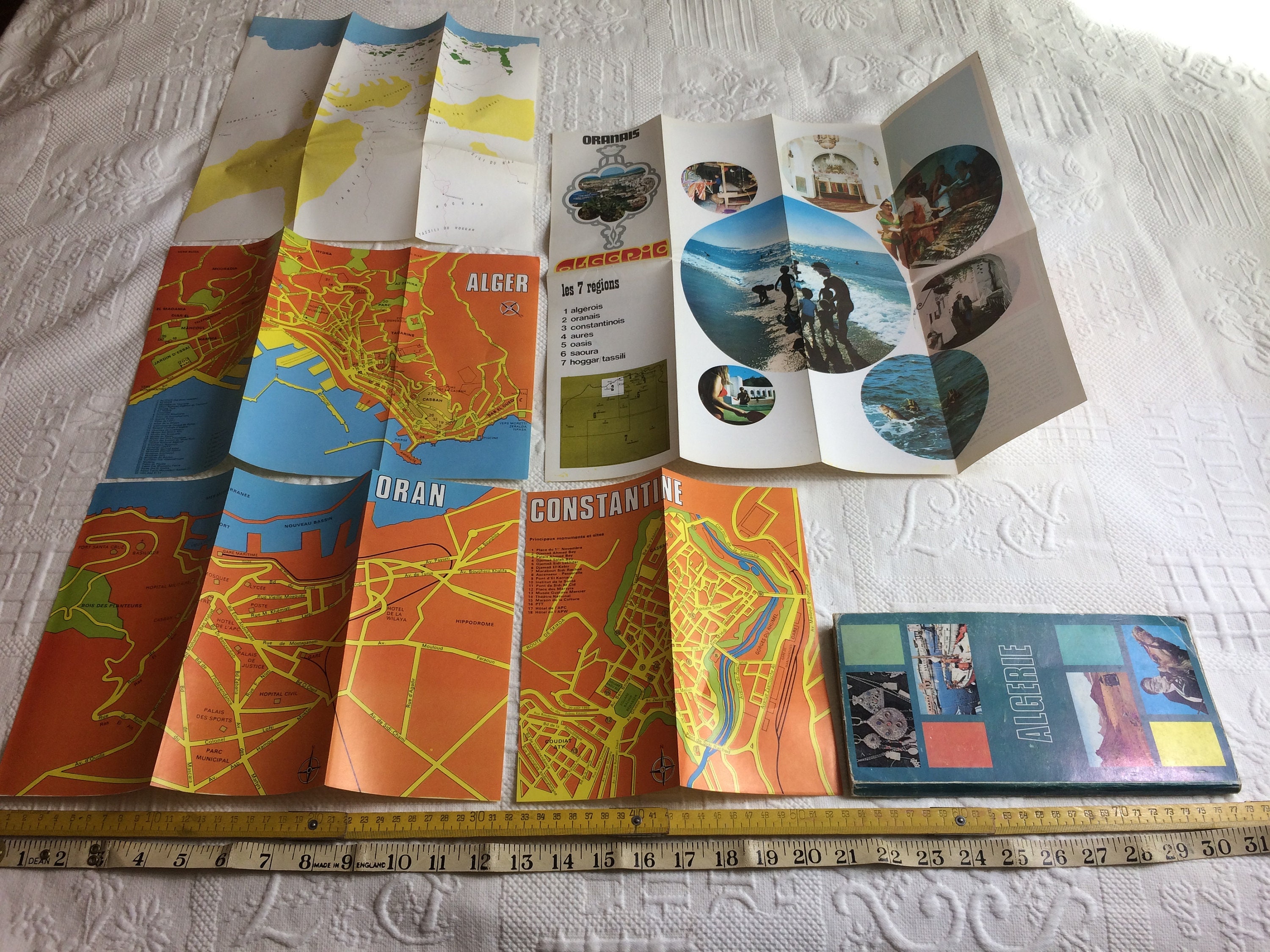 Brochure Algeria Vintage Travel Guide With Tourist Map 1977 North ...