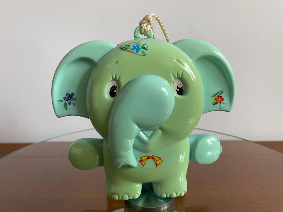 Elephant Pull String Musical Toy Vintage - Etsy