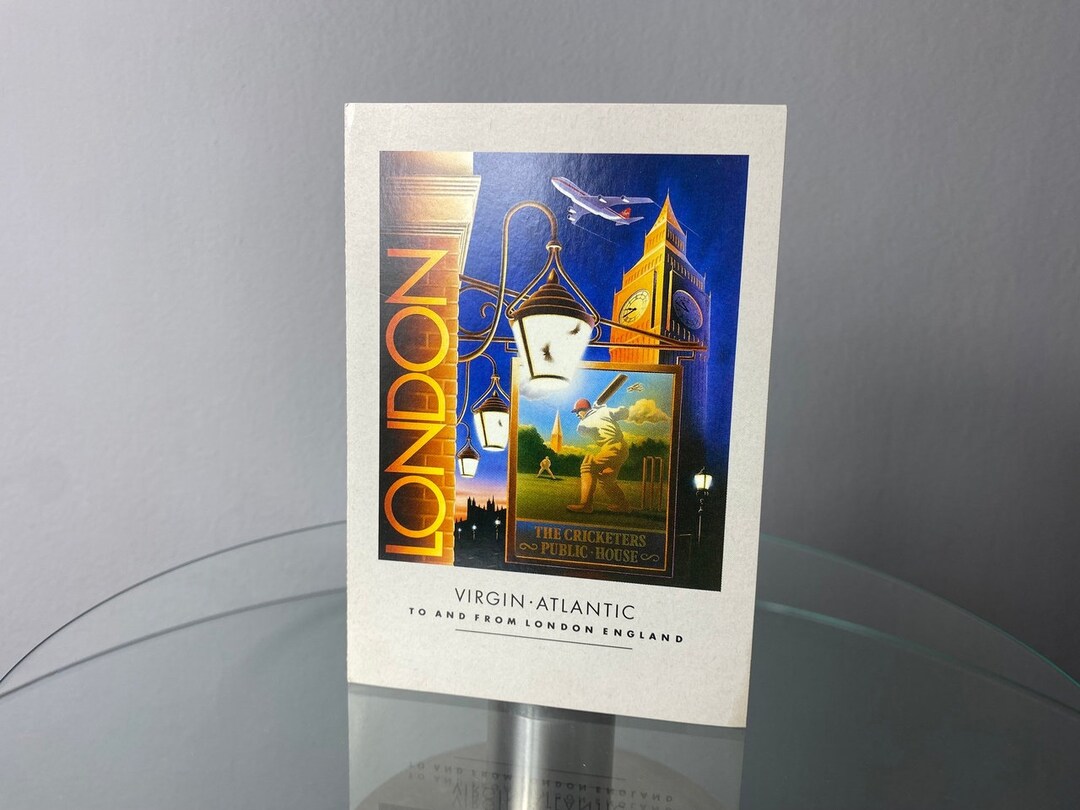 Virgin Atlantic Menu Card | Florida to London | Vintage Airline ...