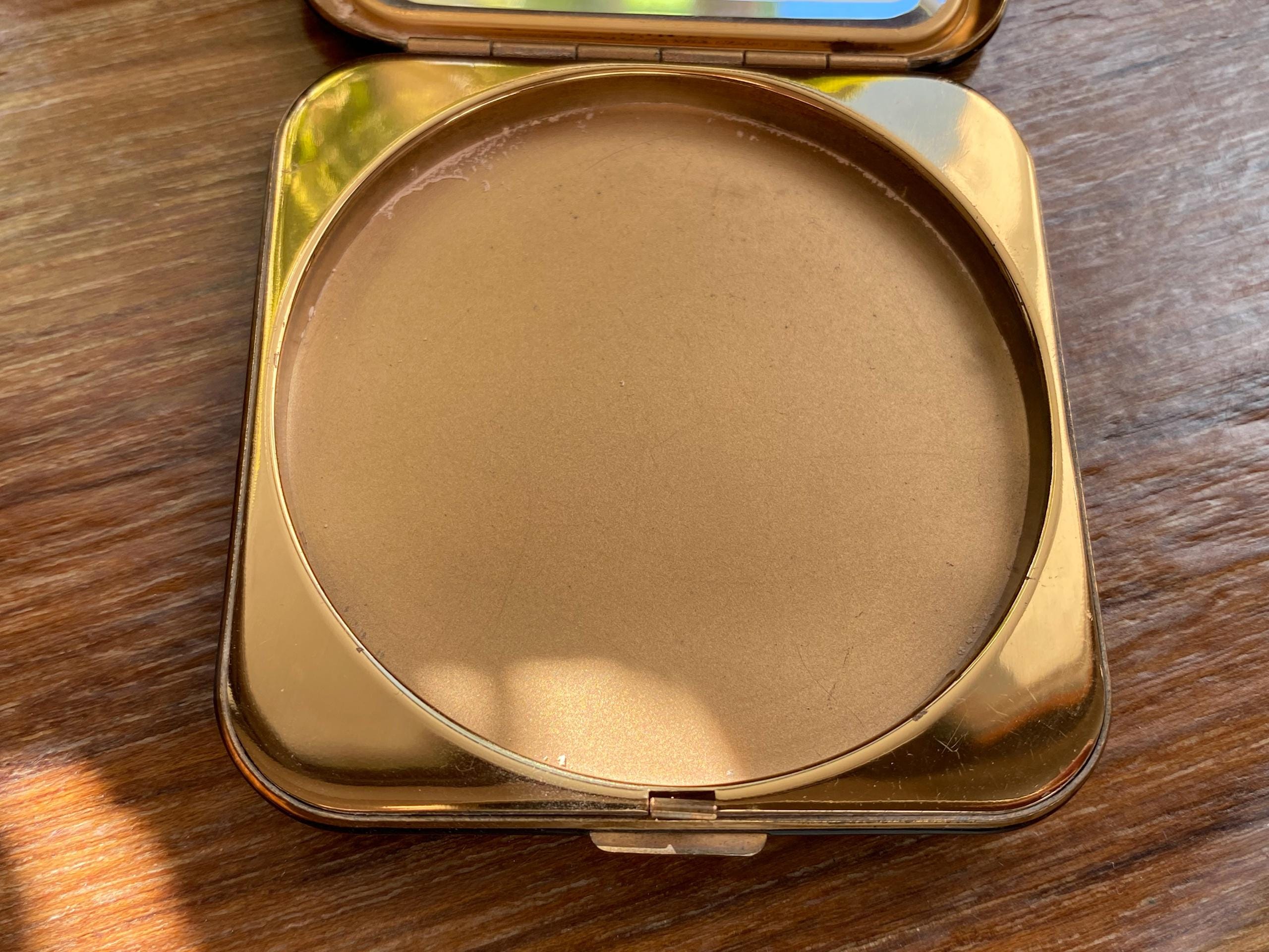 French Vintage Powder Compact | Mirror Makeup Case | Retro Beauty ...