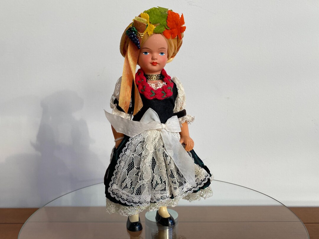 Trachten Puppen Doll Vintage Traditional Costume Celluloid Plastic Made ...