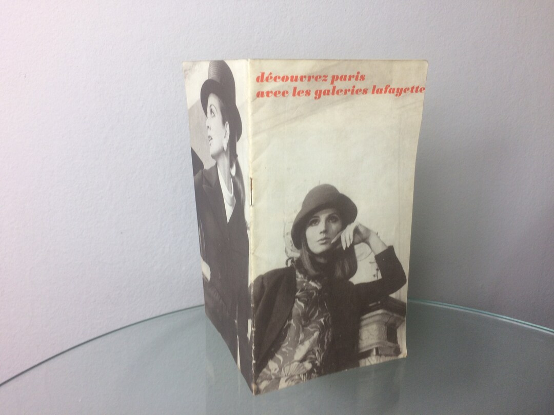 Galeries Lafayette Paris Tourist Guide Vintage Booklet & Brochure Map ...