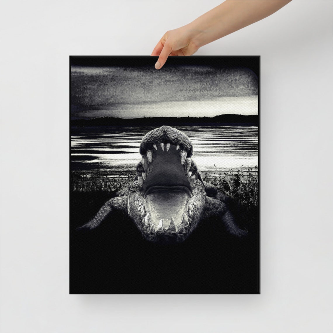 Alligator Poster Animal Prints Alligator Wall Decor Museum - Etsy