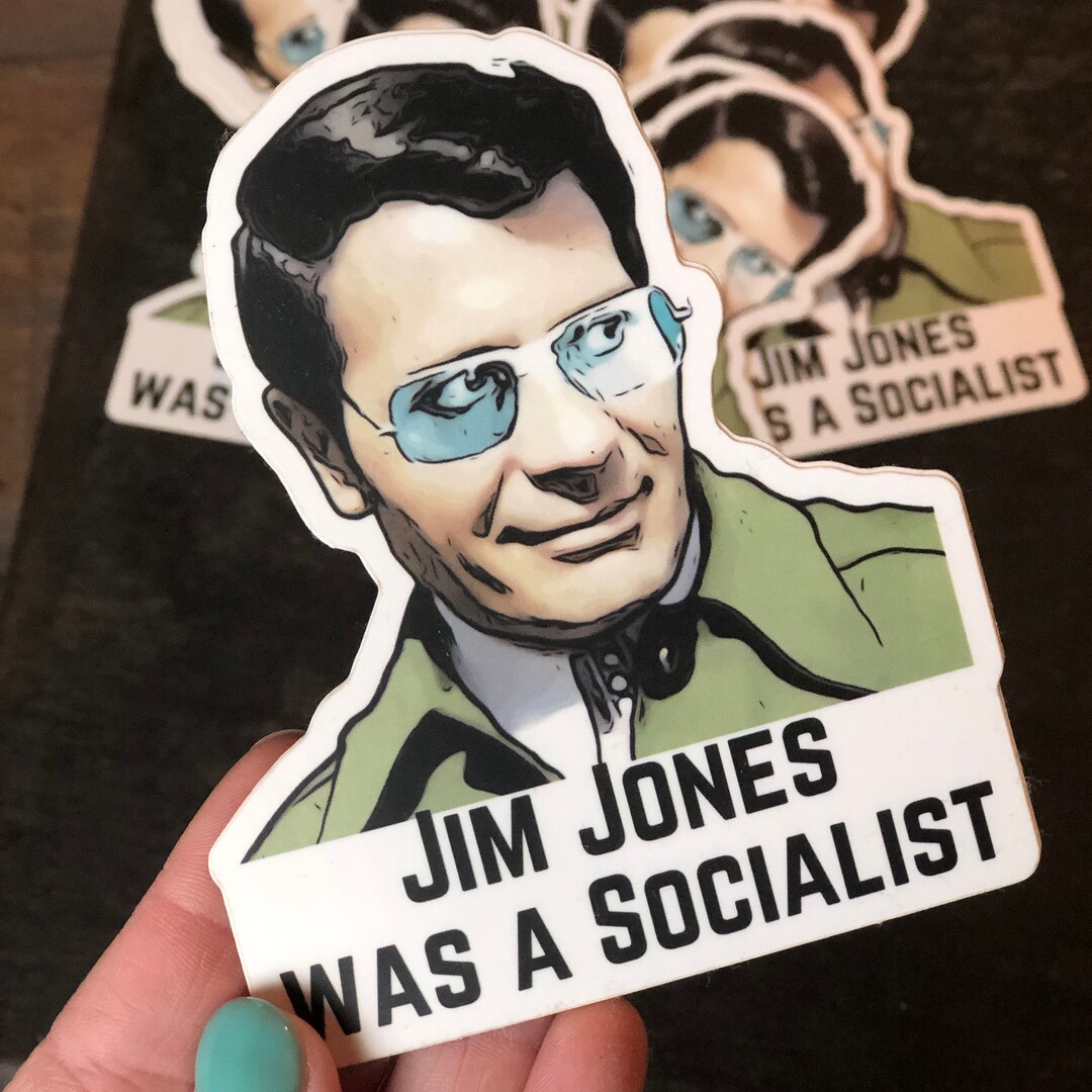 Jim Jones Was a Socialist Die Cut Sticker - Etsy