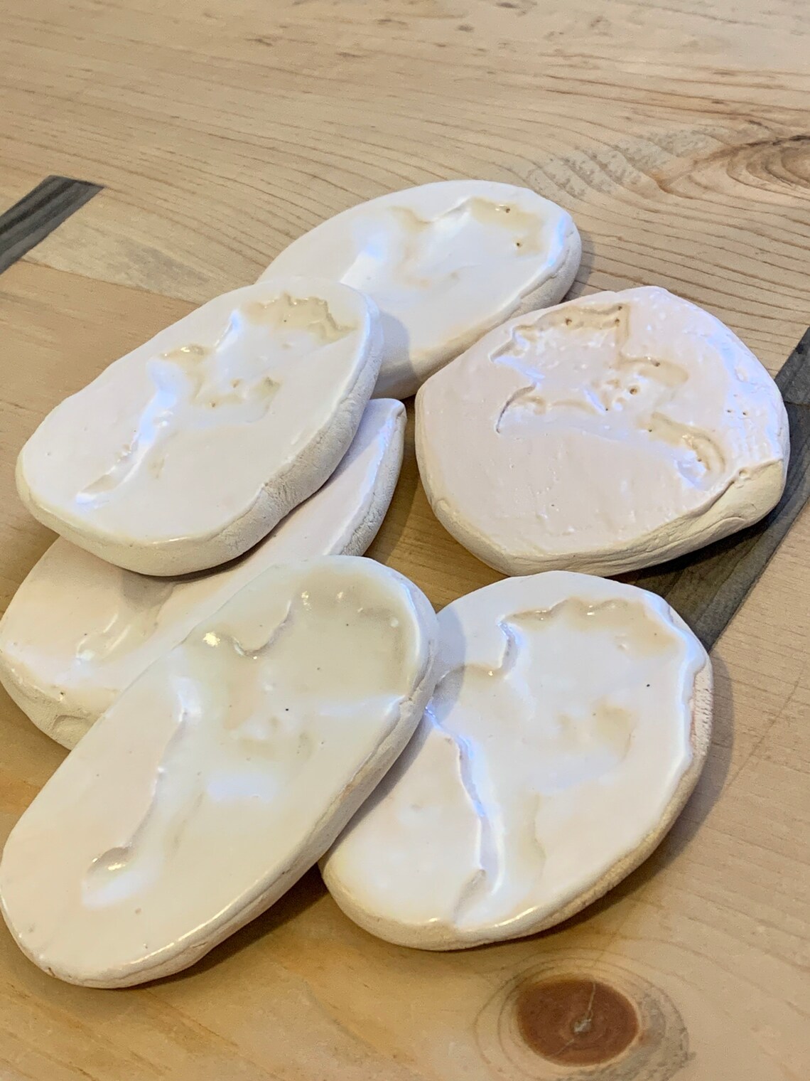 One Handmade Full Rose Design White Clay Soothing Essential Oil Prayer ...