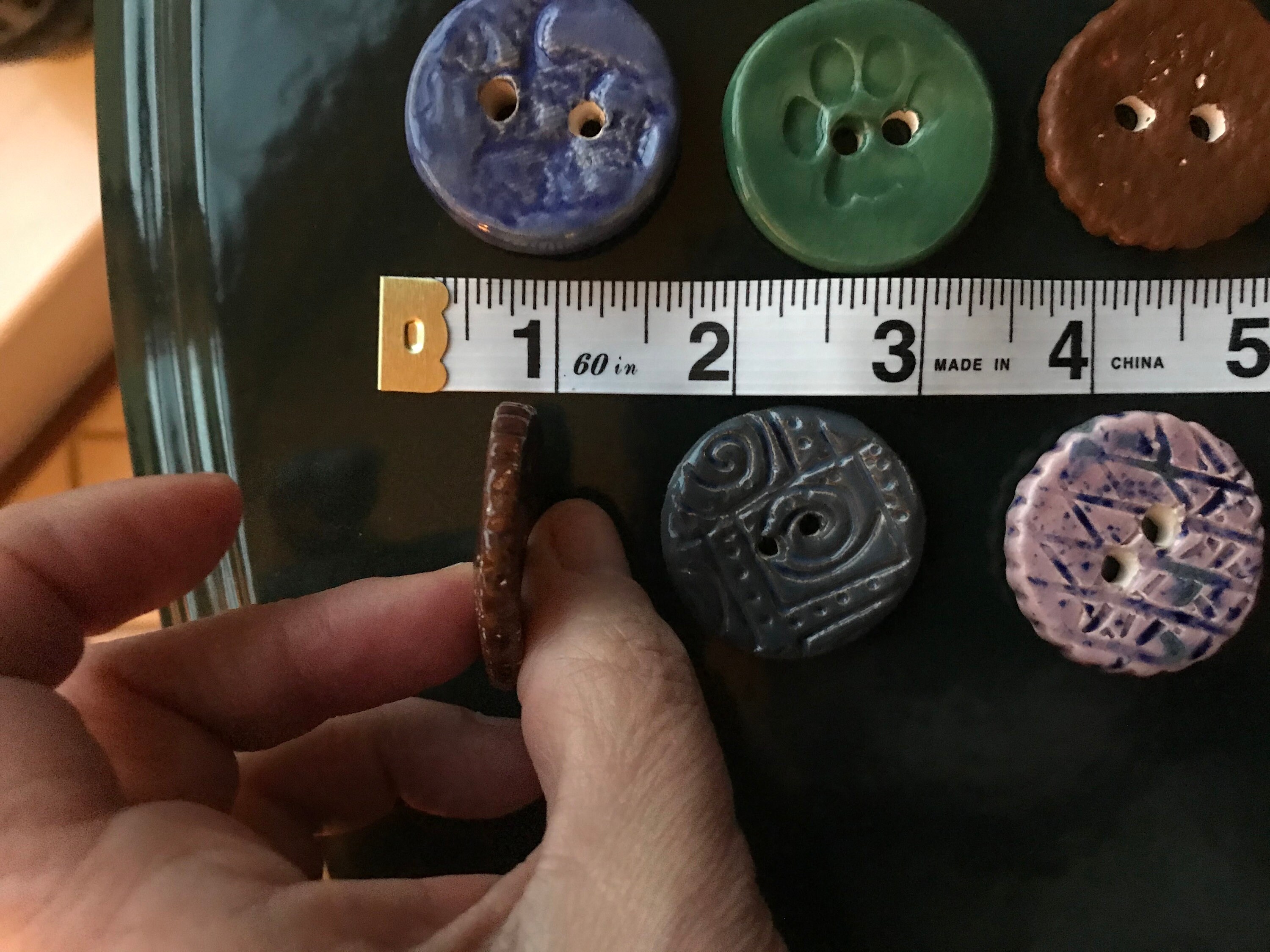 Mixed Lot of 6 Round Ceramic Double Sided Buttons - Etsy