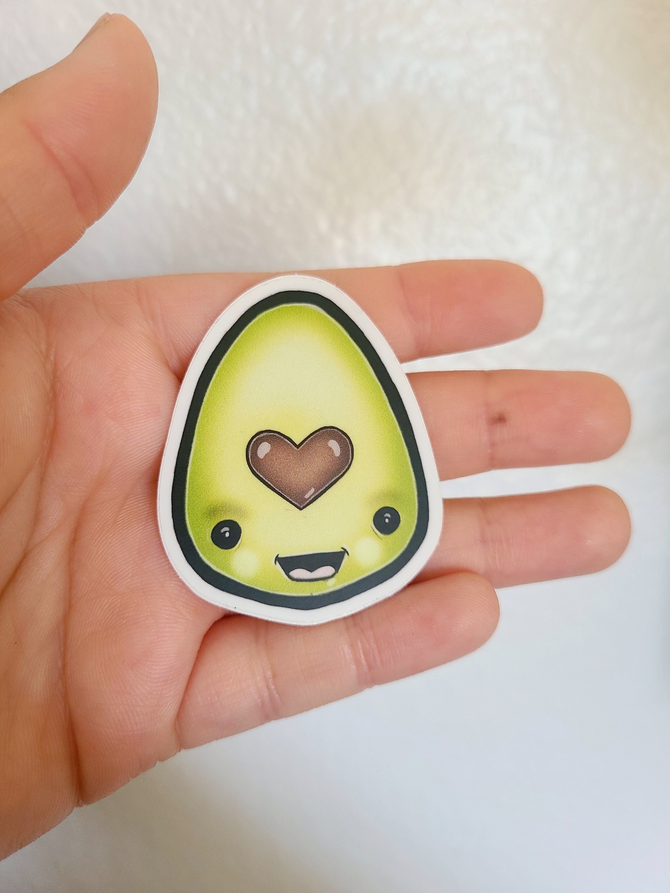 Avocado Heart Pit Sticker - Etsy