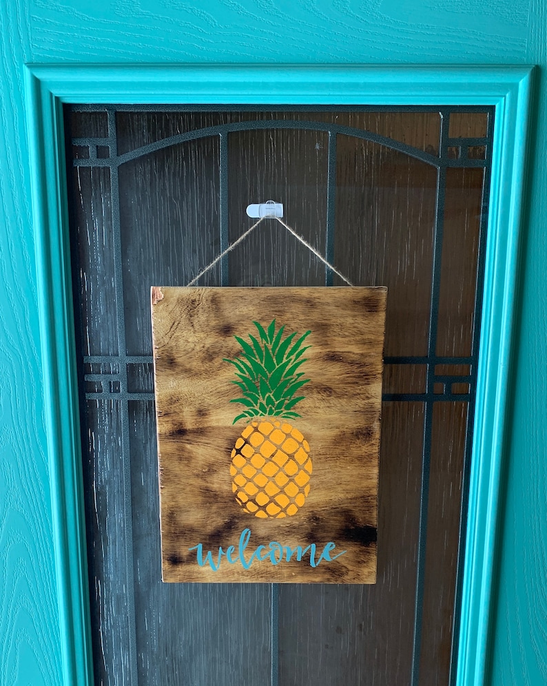 Pineapple Welcome Sign - Etsy