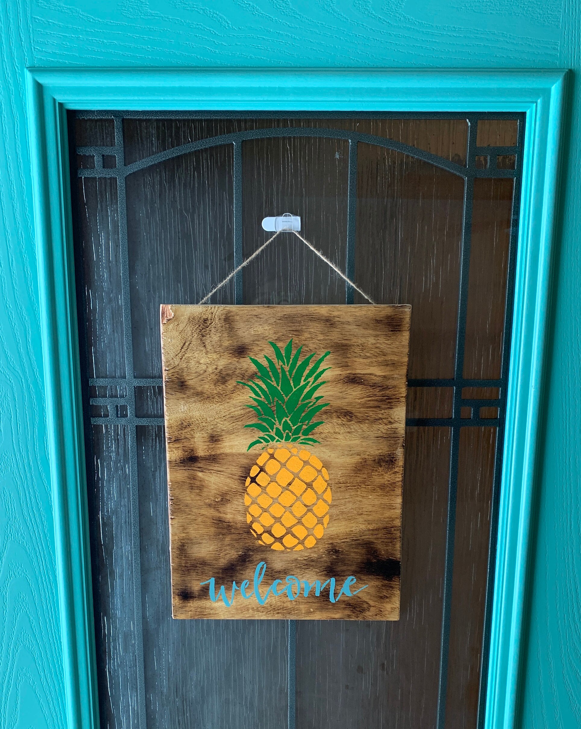 Pineapple Welcome Sign - Etsy