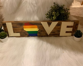 Wisconsin Love Decal - Etsy