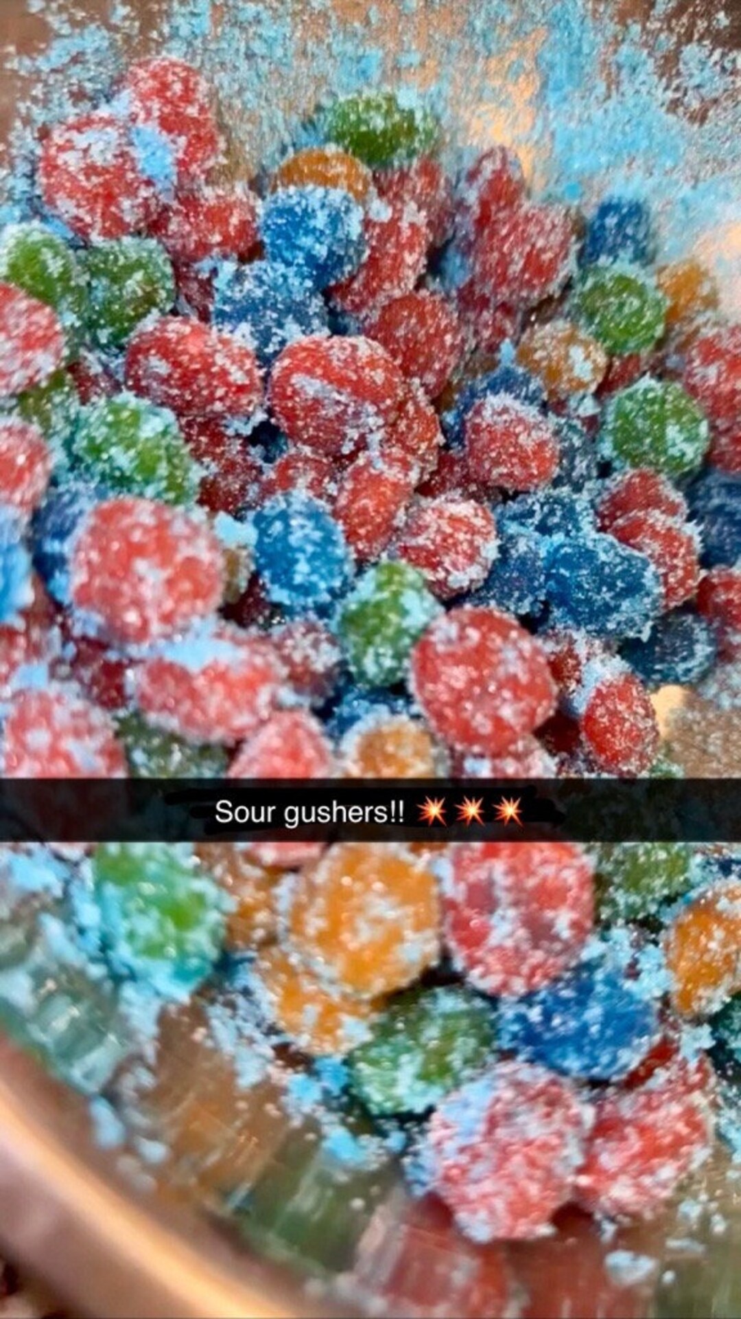 Sour Blue Raspberry Gushers Sour Gushers Snack Candy Blue Raspberry ...