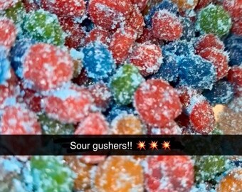 Sour Blue Raspberry Gushers - Etsy