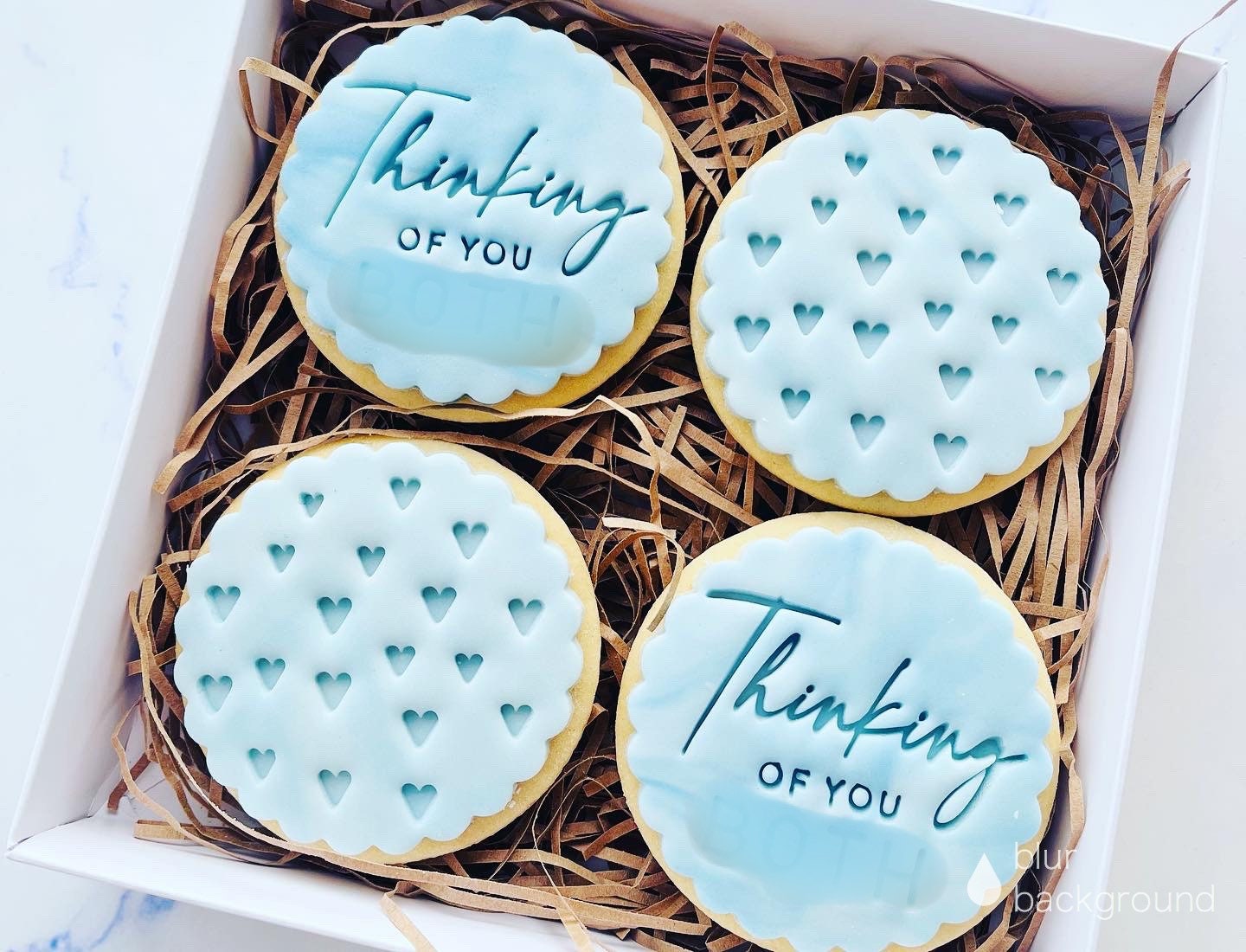 Thinking of You Letterbox Biscuit Box Gift - Etsy UK