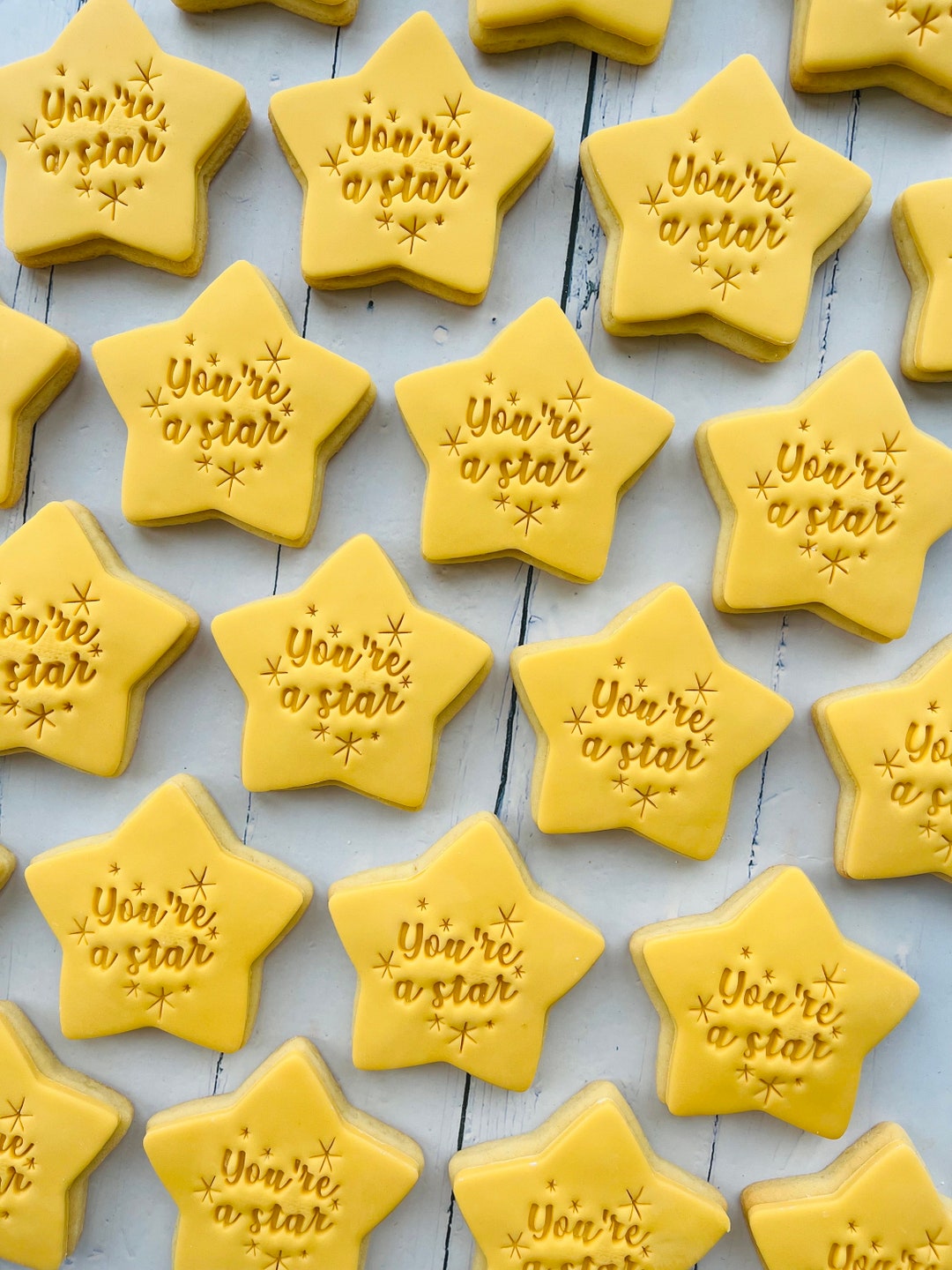 You're a Star Fondant Iced Sugar Cookie - Letterbox Gift - Etsy UK