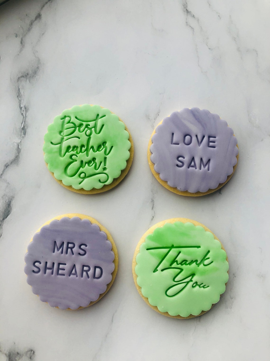 Thank You Teacher Letterbox Biscuit Box Gift - Etsy UK