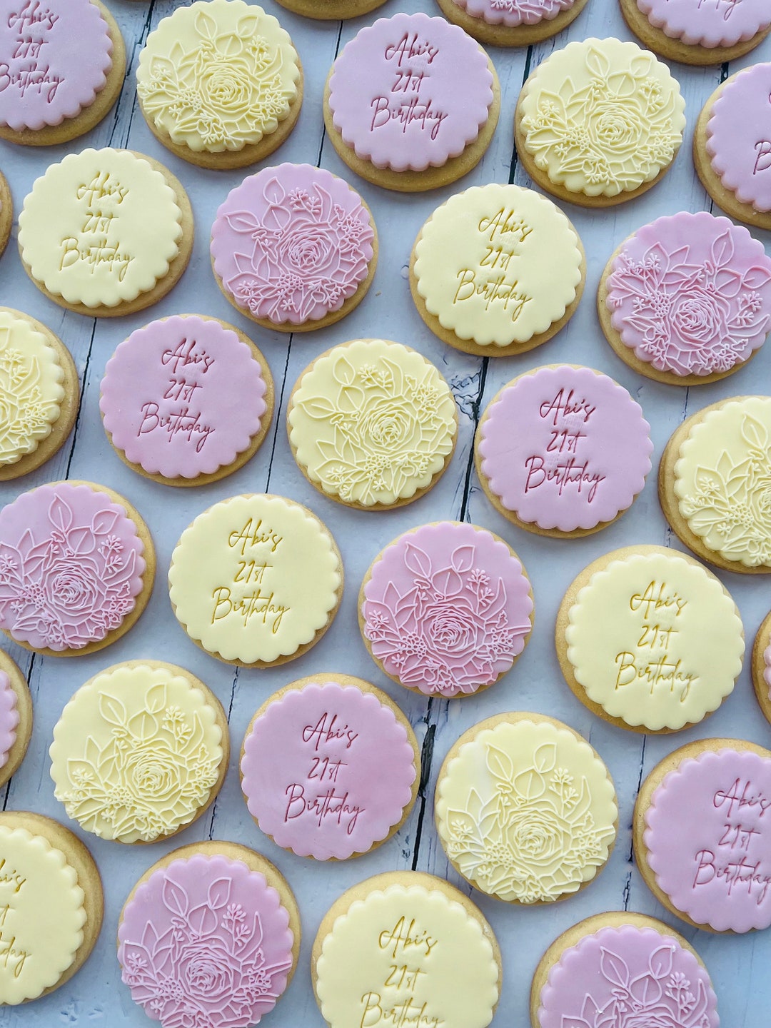 Personalised Custom Design Individual Birthday Party Fondant Iced Sugar ...