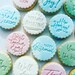 Individual Fondant Iced Sugar Cookie Stamped Message Biscuit - Etsy UK