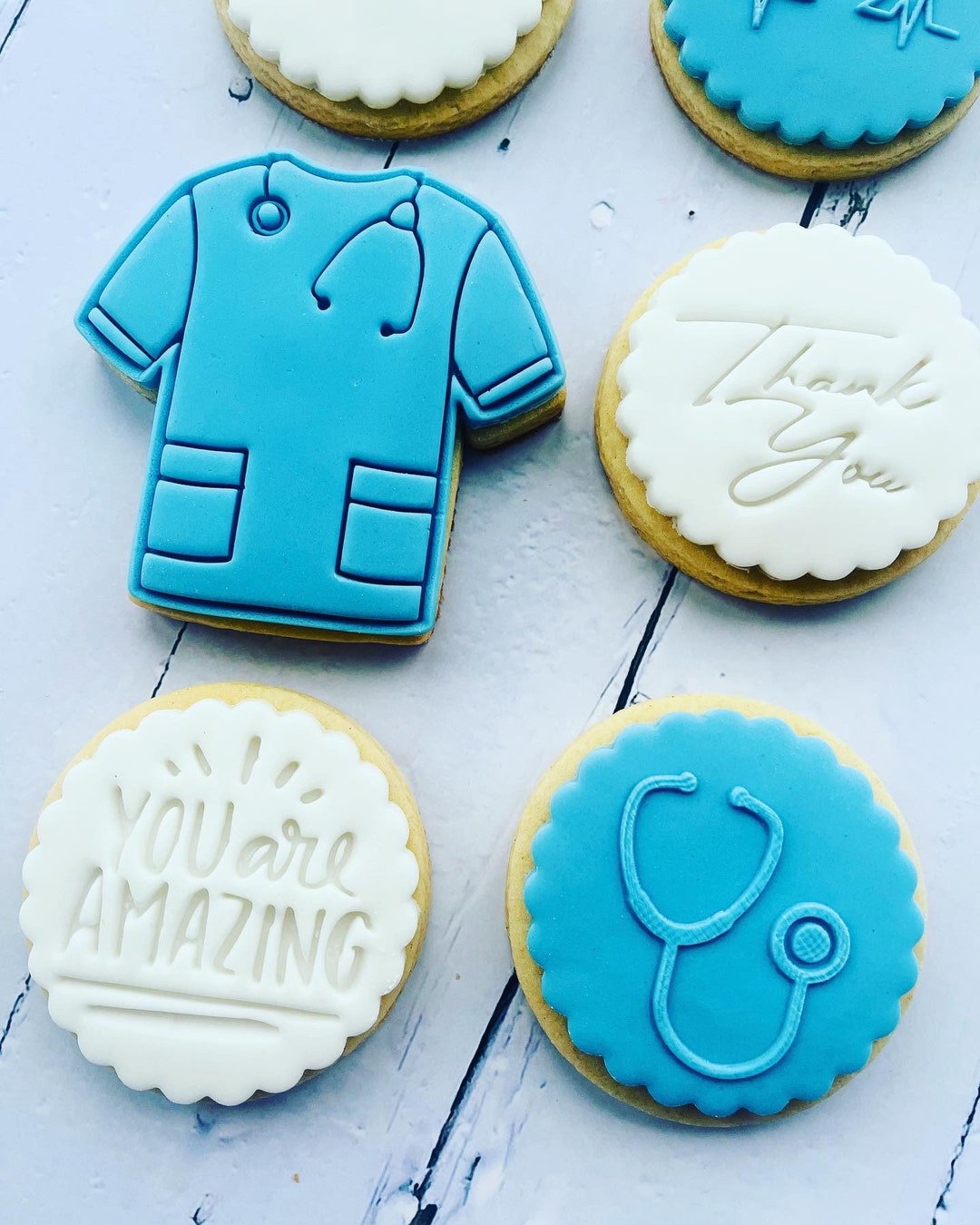 Medical/ Doctor/ Nurse Theme Fondant Iced Sugar Cookie - Etsy UK
