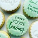 Individual Fondant Iced Sugar Cookie Stamped Message Biscuit - Etsy UK