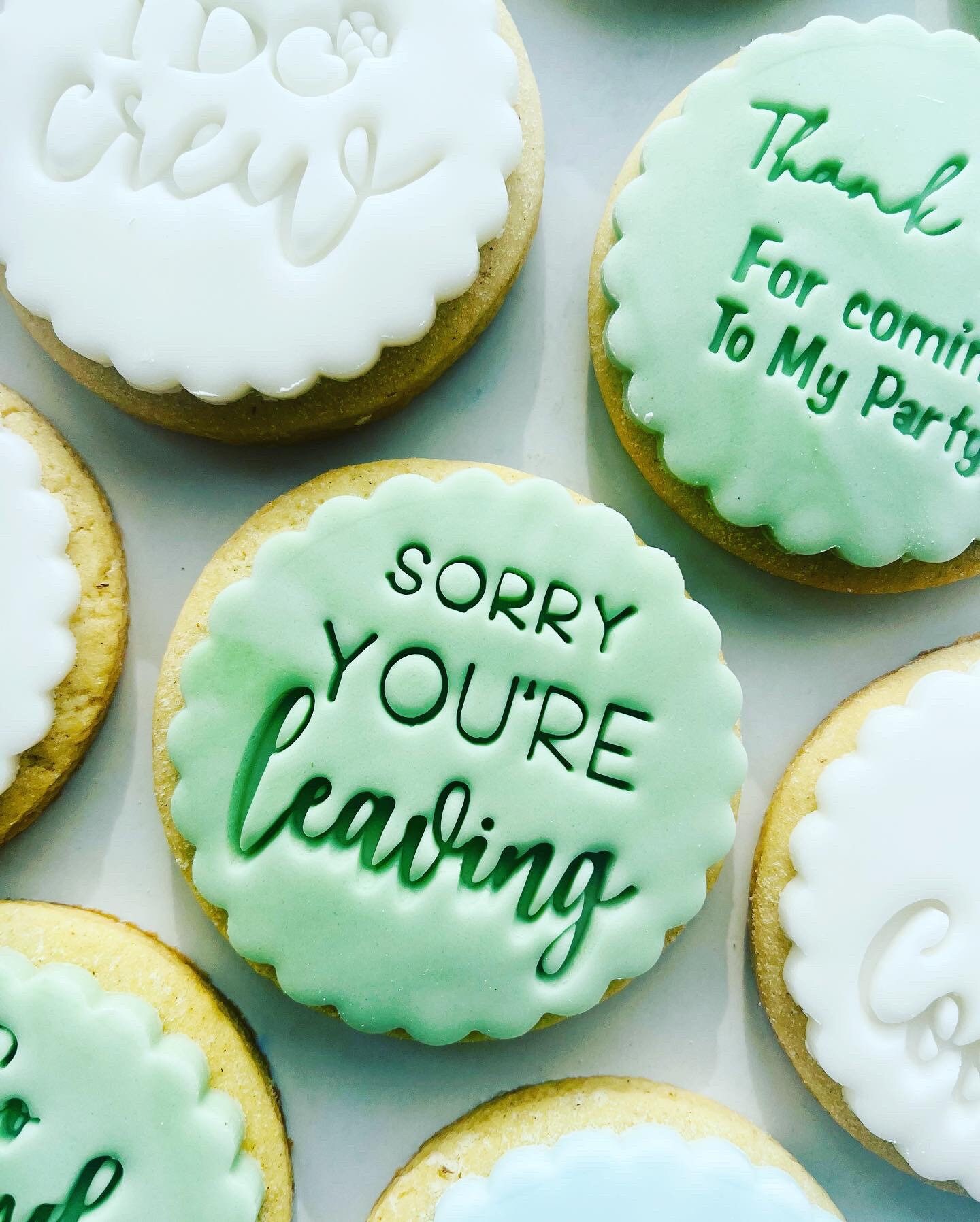 Individual Fondant Iced Sugar Cookie Stamped Message Biscuit - Etsy UK