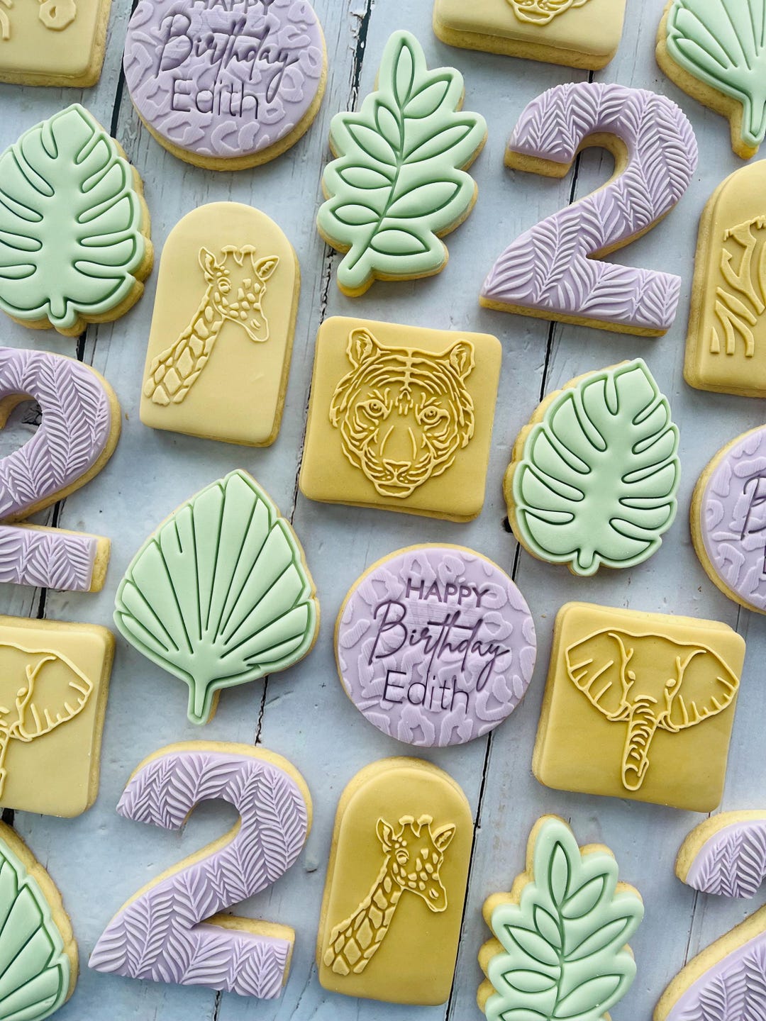 Safari/ Jungle Theme Birthday/ Baby Shower Party Cookies Mix - Etsy