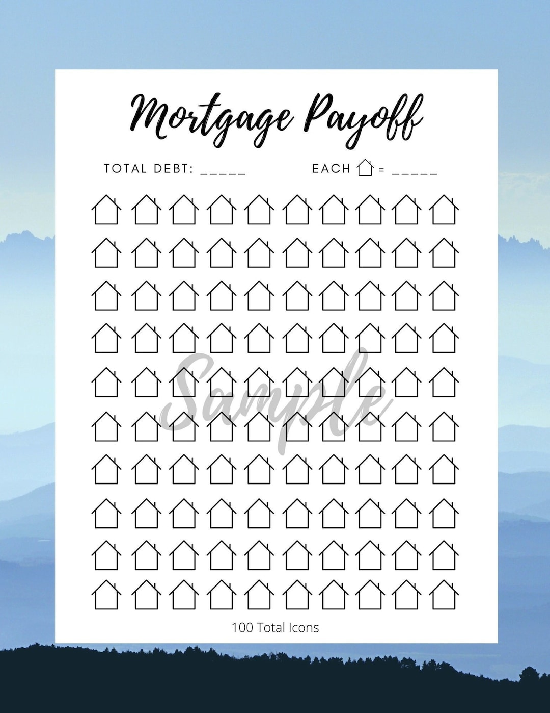 Mortgage Debt Tracker Printable | Mortgage Payoff Tracker PDF | Money ...