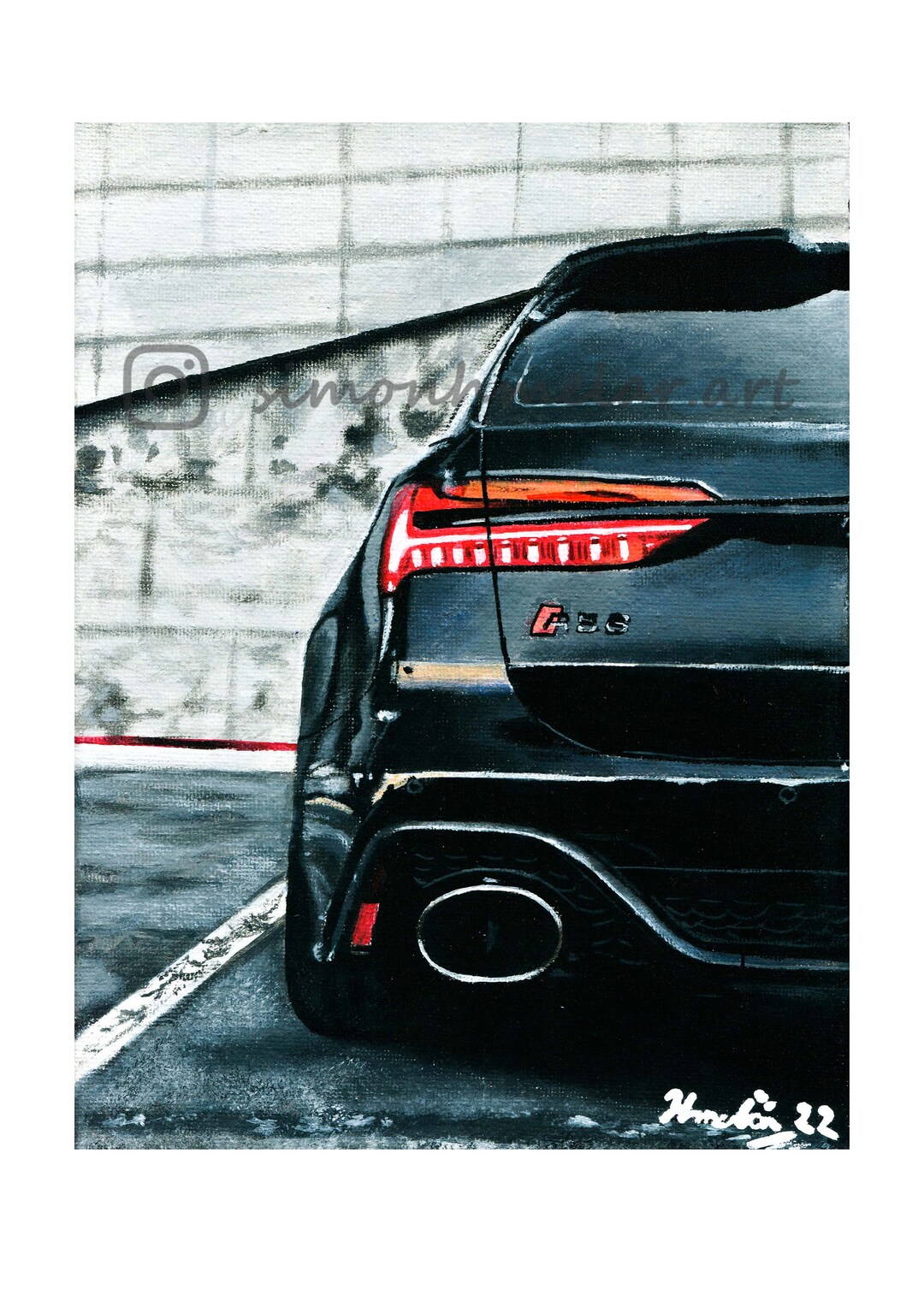 Audi RS6 / Acrylic Painting - Etsy