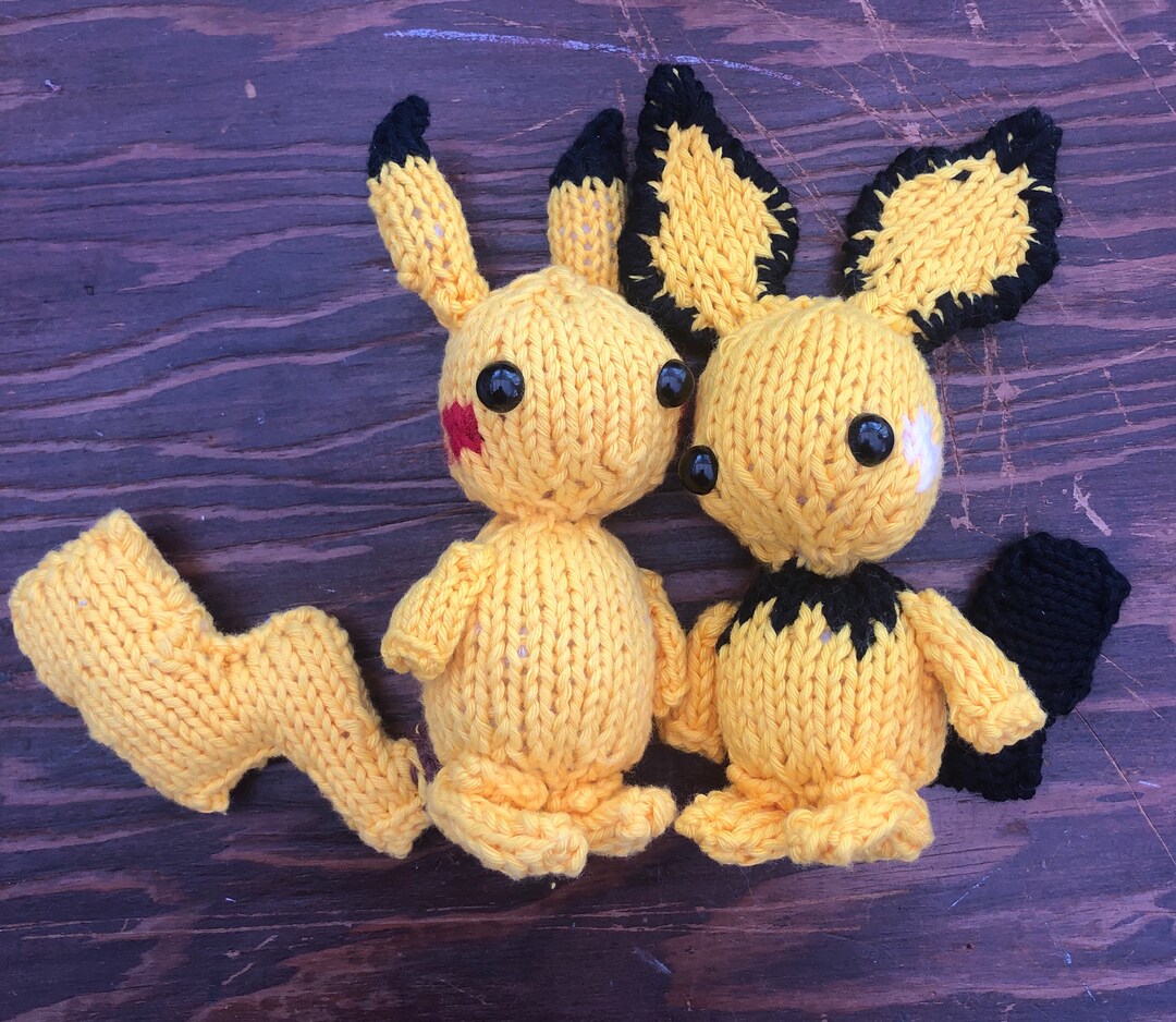 Pikachu and Pichu Pokémon Mini Creature Fan Art - Etsy